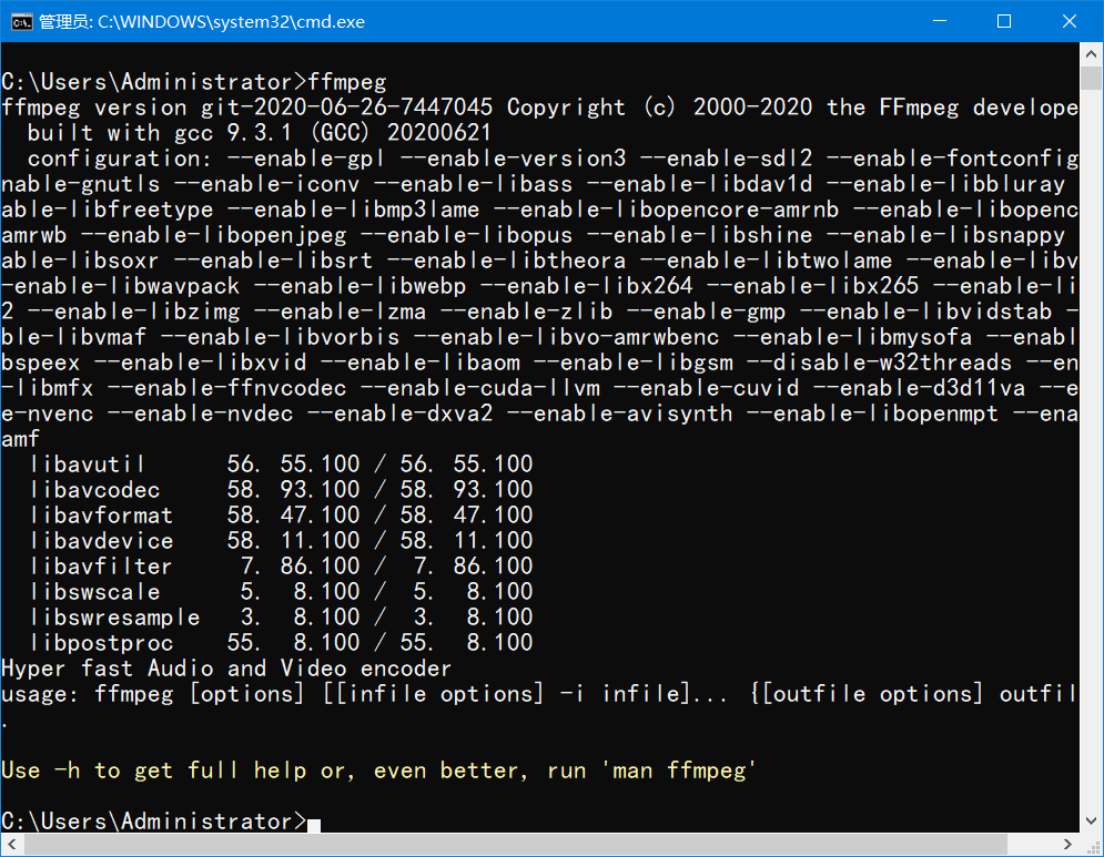 使用FFmpeg下载M3U流媒体_at least one output file must be specified-CSDN博客