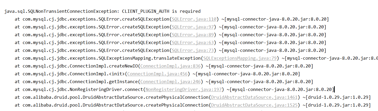 异常：MySQL报错CLIENT_PLUGIN_AUTH is required_client plugin auth is required-CSDN博客