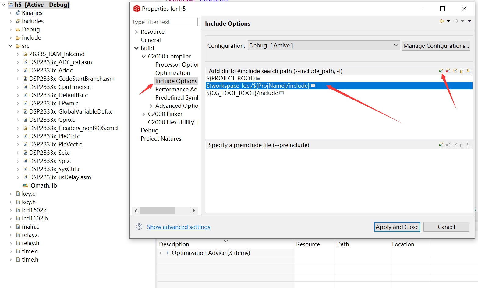 单片机 DSP2833x 创建工程模板 CCS_dsp2833xheaders-CSDN博客