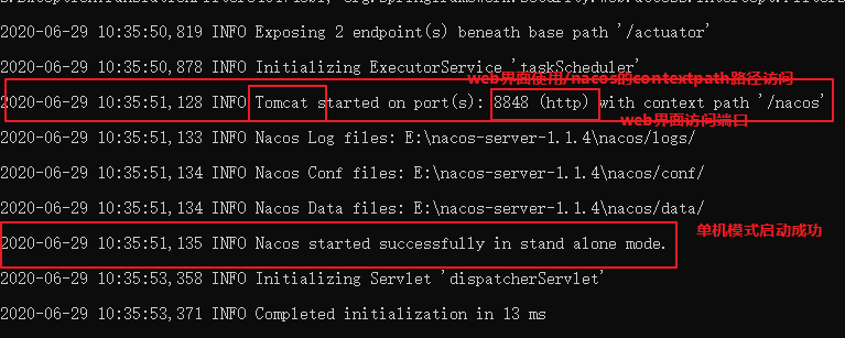 Nacos启动: com.mysql.jdbc.exceptions.jdbc4.MySQLSyntaxErrorExceptionTable nacos_config.config_inf ...