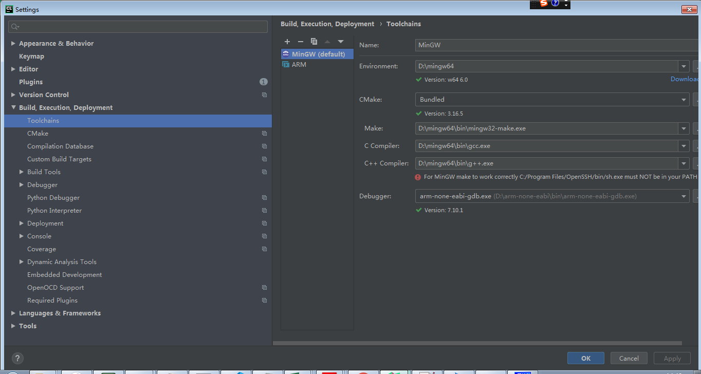 Clion +Jlink GDB Server + Openocd+arm-none-eabi调试成功_clion+jlink-CSDN博客