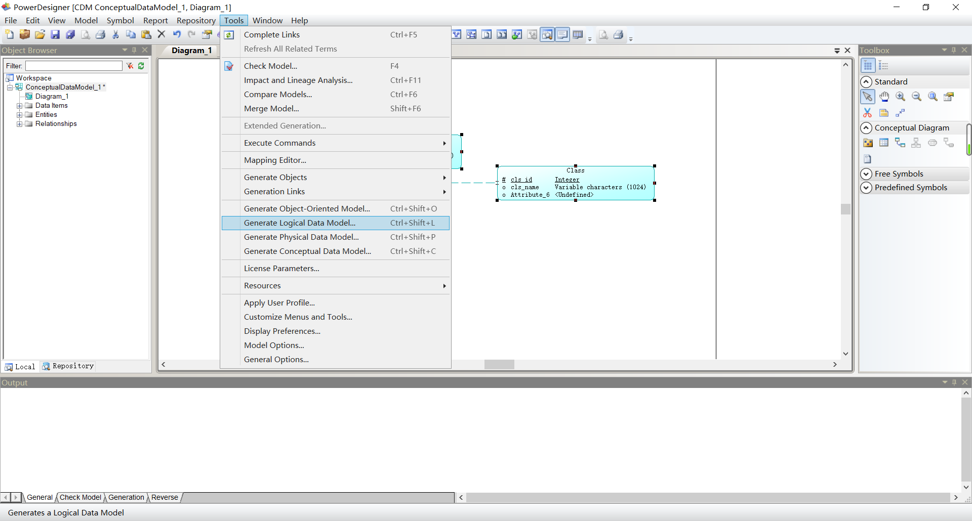 使用PowerDesigner创建概念数据模型，并利用CDM生成物理数据模型，然后利用物理数据模型生成数据库_自学powerdesigner ...