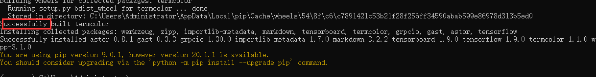 python3.6 + tensorflow1.9.0安装教程_tensorflow==1.9.0下载-CSDN博客