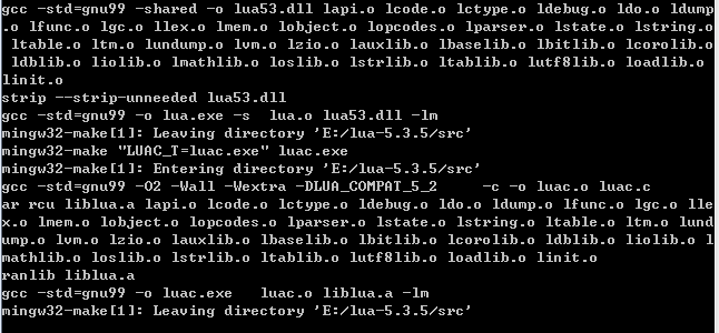 MingW编译lua 5.3.5动态库 - 古月居