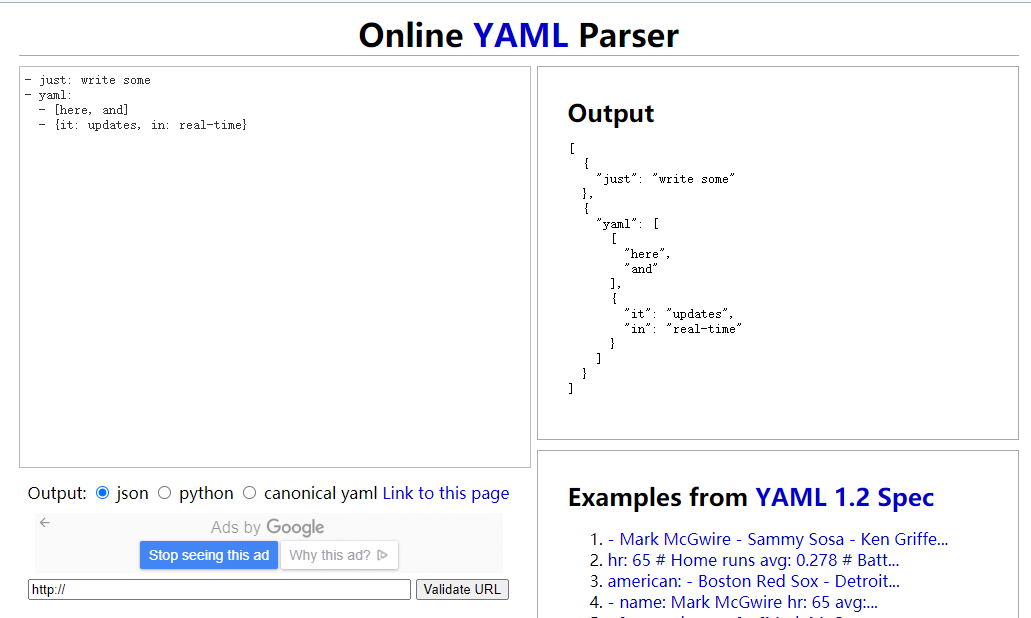 yaml在线校验网站_yaml online-CSDN博客