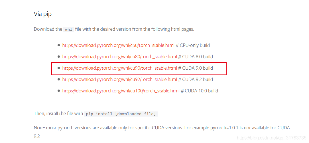 (在pytorch首页找不到对应的版本时)pytorch安装pytorch官网上找不到cuda版本的pytorch Csdn博客