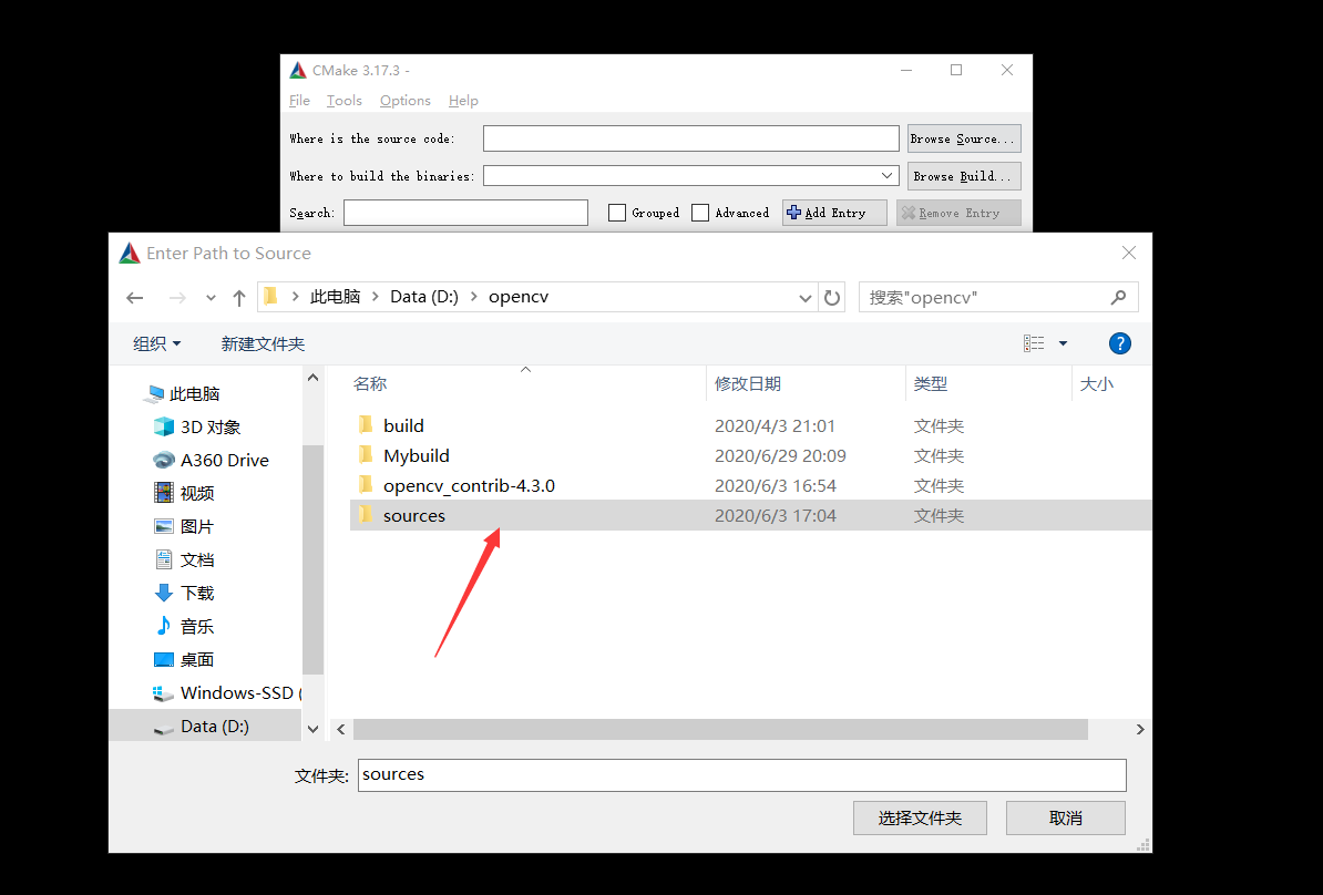 Visual Studio 2017环境cmake编译opencv 4.3.0+opencv_contrib 4.3.0（保证成功，保姆级教学，呕心沥血）_vs2017 opencv4.3.0 ...