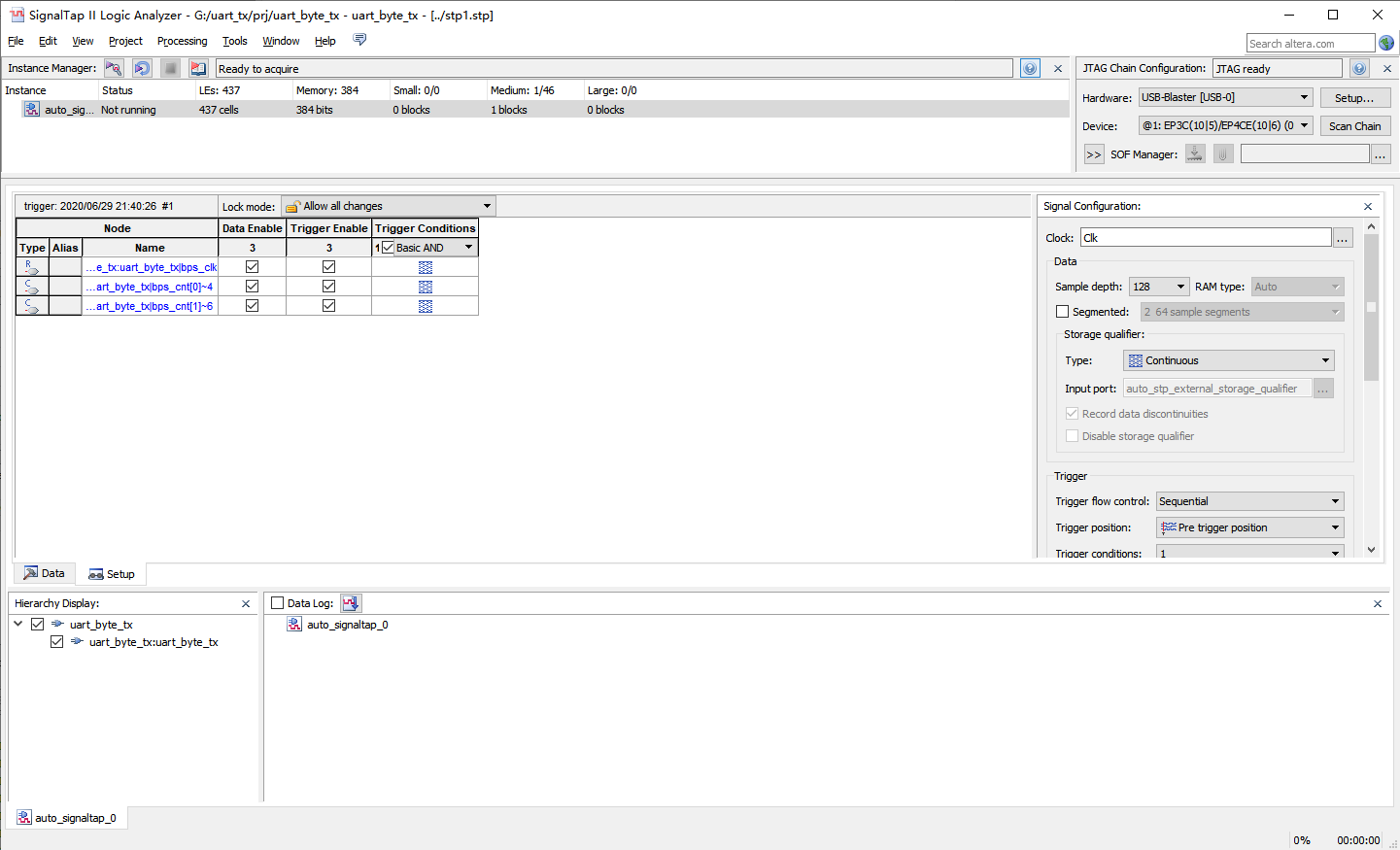 我的Quartus – Signaltap的学习经历_program the device to continue-CSDN博客