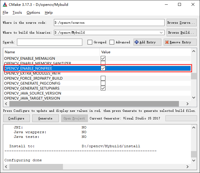 Visual Studio 2017环境cmake编译opencv 4.3.0+opencv_contrib 4.3.0（保证成功，保姆级教学，呕心沥血）_vs2017 opencv4.3.0 ...