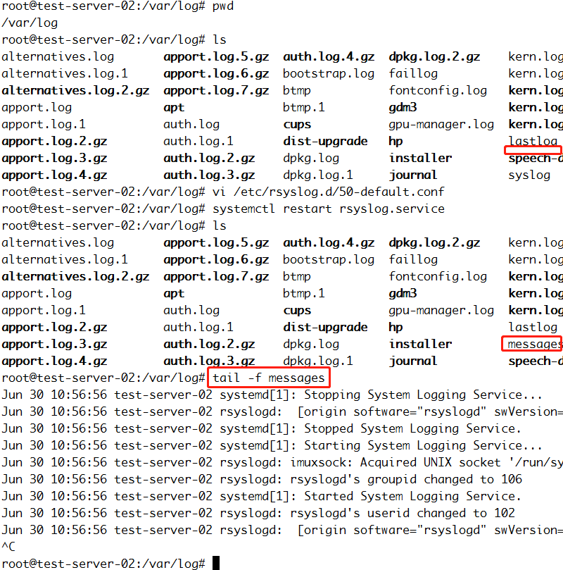 ubuntu系统没有/var/log/messages系统日志文件解决办法_ubuntu messages-CSDN博客
