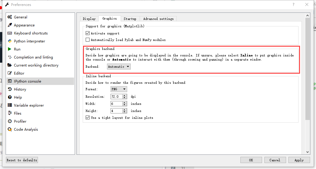 Python-anaconda-Spyder使用matplotlib画图无法显示报错解决：Figures now render in the Plots pane by default ...