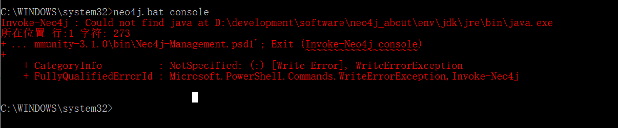 一万个bug——Neo4j安装遇到的问题_error! neo4j cannot be started using java version -CSDN博客