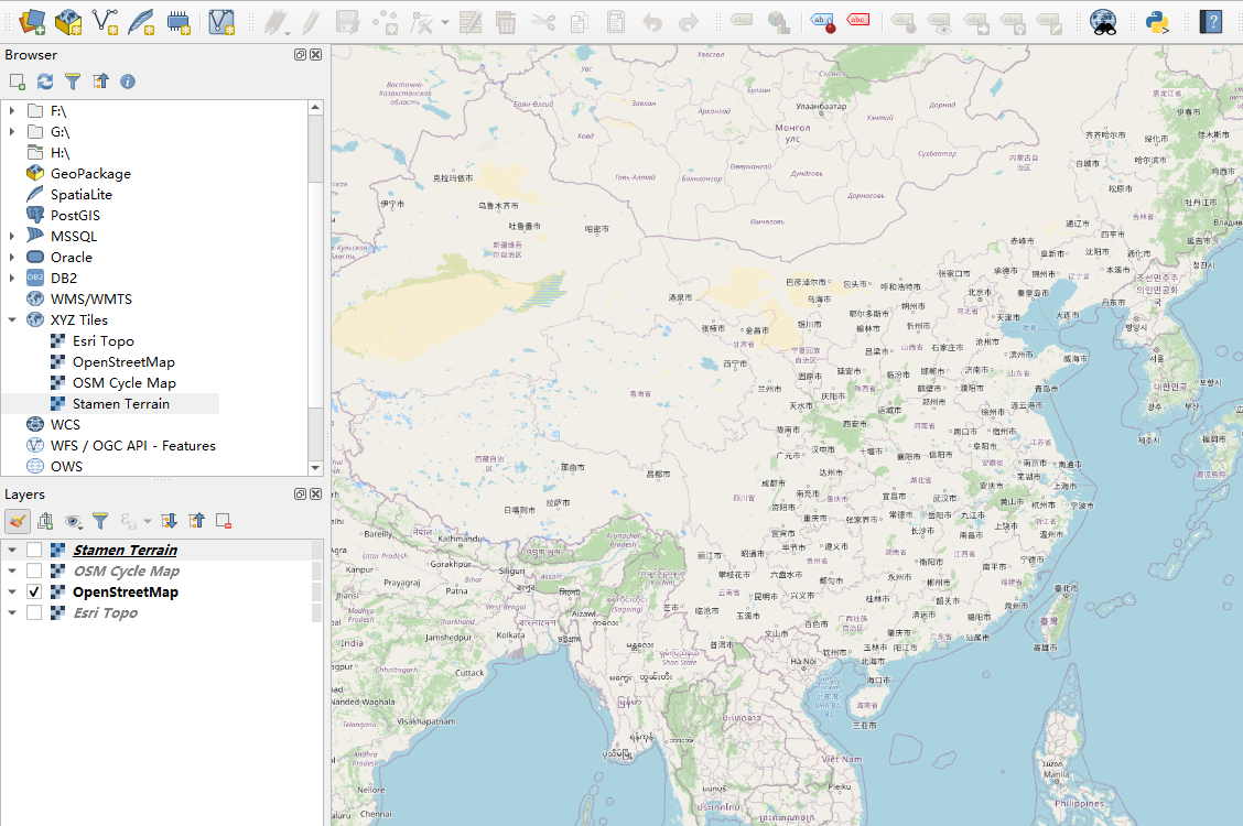 QGIS添加在线地图_qgis 地图url 国内可用-CSDN博客