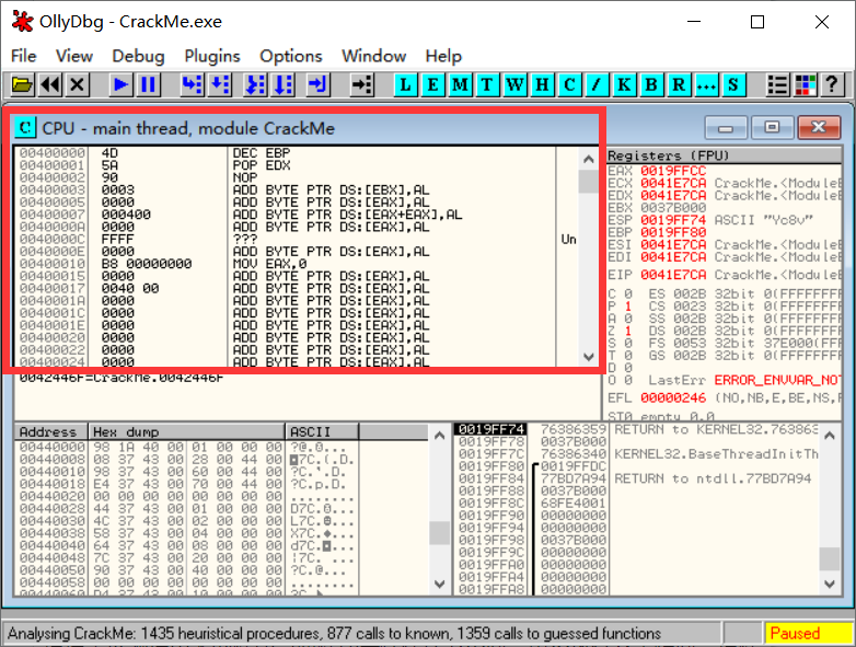 逆向分析——破解一个CrackMe_分析crackme获得口令-CSDN博客