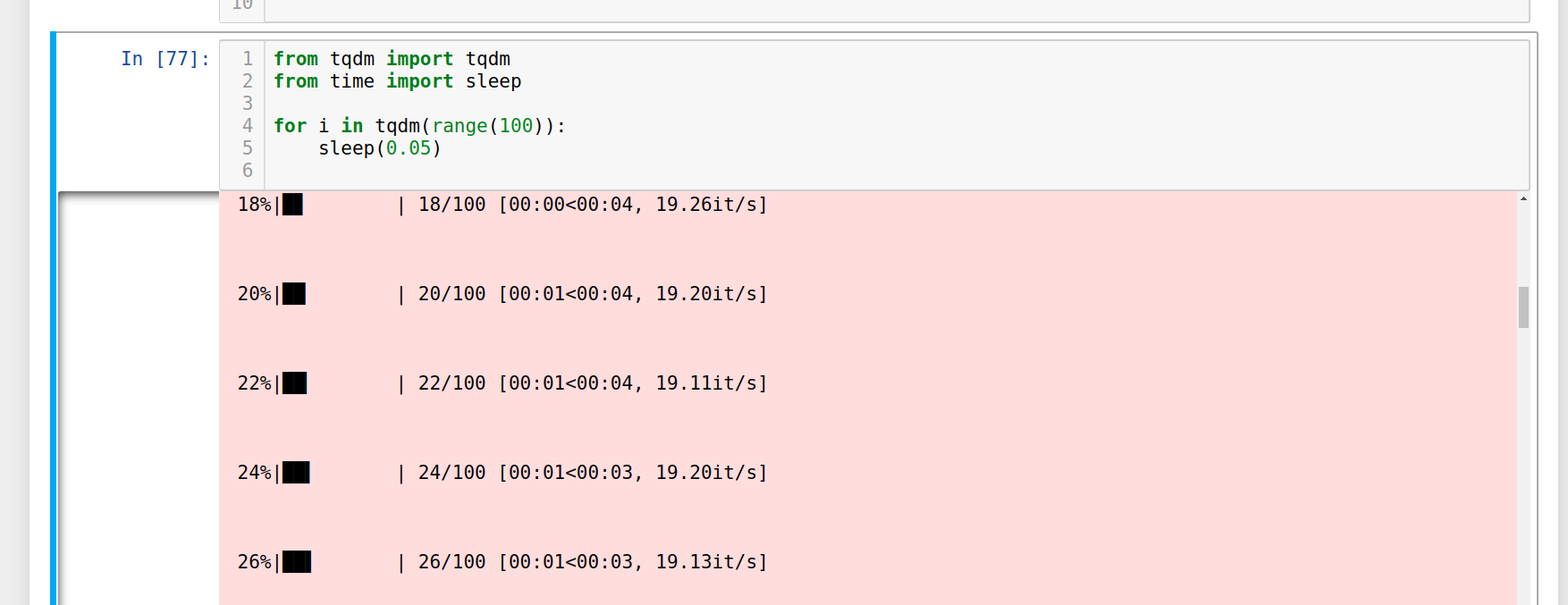 Jupyter Notebook 使用 Tqdm 显示进度条（单行显示）jupyter Tqdm Csdn博客 