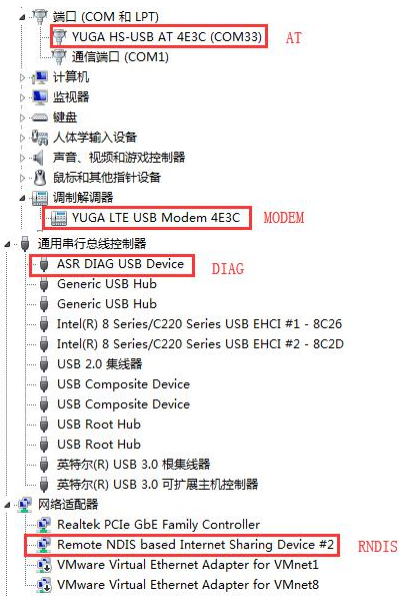 上海域格 ASR 模块 windows下驱动安装、AT指令使用_mobile diag interface-CSDN博客