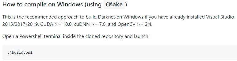 Windows下编译darknet（YOLOv4作者推荐的方式）_windows编译darknet yolov4-CSDN博客