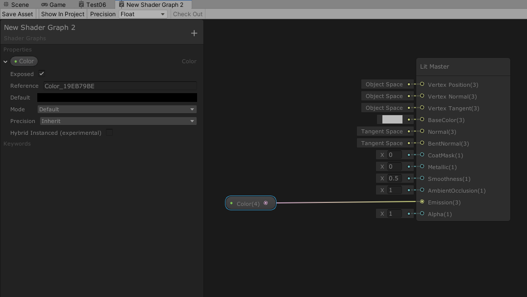 Unity HDRP ShaderGraph 如何开启材质球自发光属性_unity hdrp 高亮材质-CSDN博客