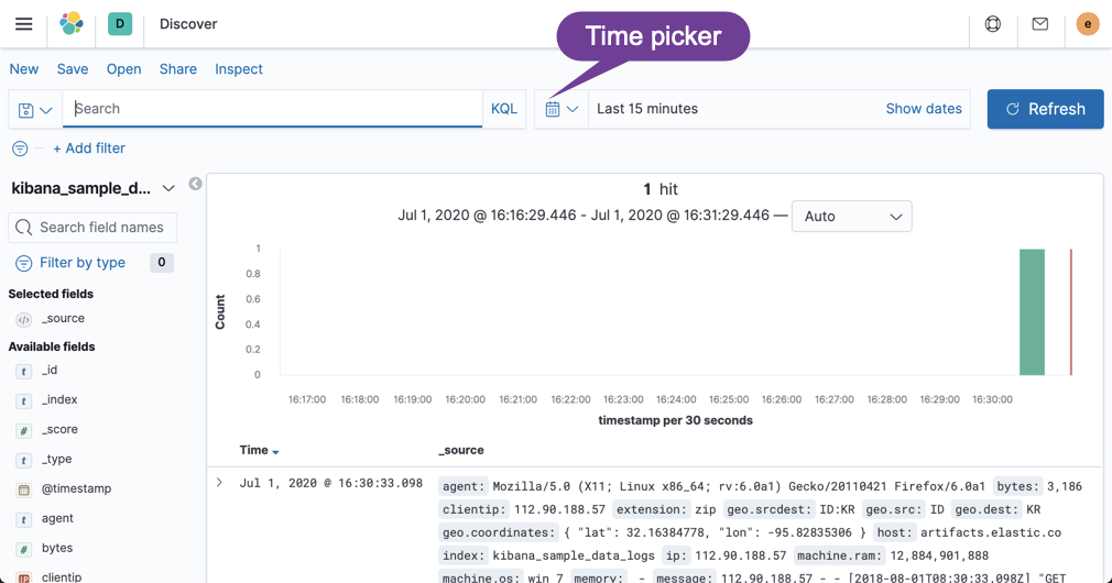 Kibana：在Kibana 中定制 time picker 及 指标可视化显示格式_kibana定制-CSDN博客
