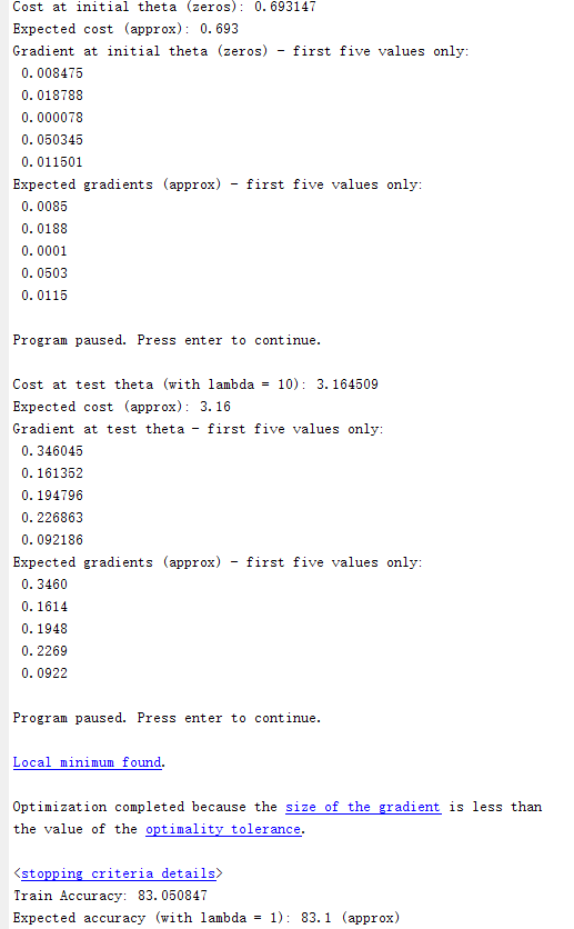 机器学习——吴恩达——编程作业ex2——MATLAB + Python_matla交吴恩达作业-CSDN博客