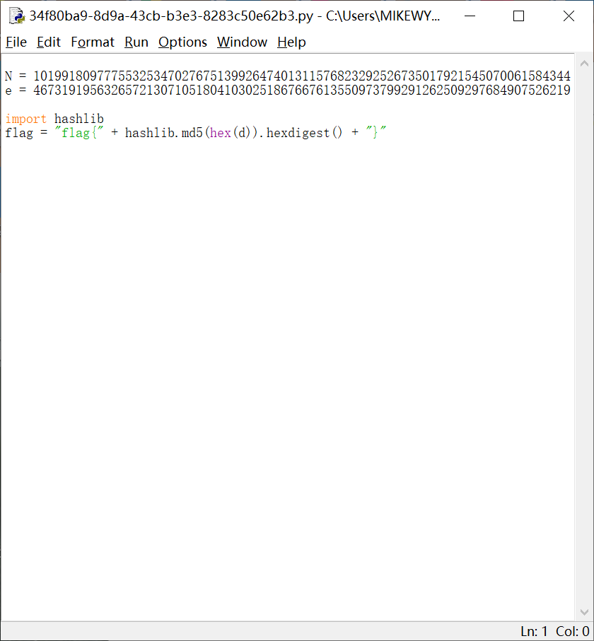 BUUCTF RSA题目全解1_buuctf rsa1-CSDN博客