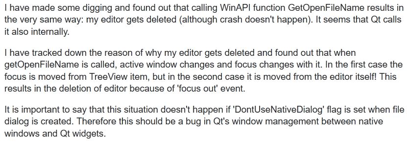 PyQt5中文件对话框QFileDialog调用后崩溃的解决方案_pyqt5中的qfiledialog可以用什么替代-CSDN博客