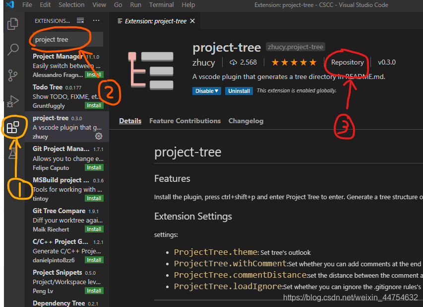 Vscode插件projecttree,输出项目树状图project Tree Csdn博客