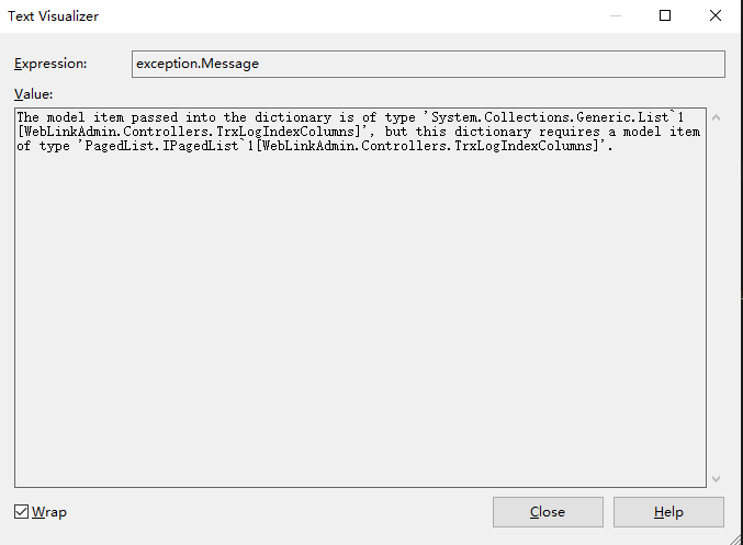 The model item passed into the dictionary is of type ‘System.Collections.Generic.List`1[-CSDN博客