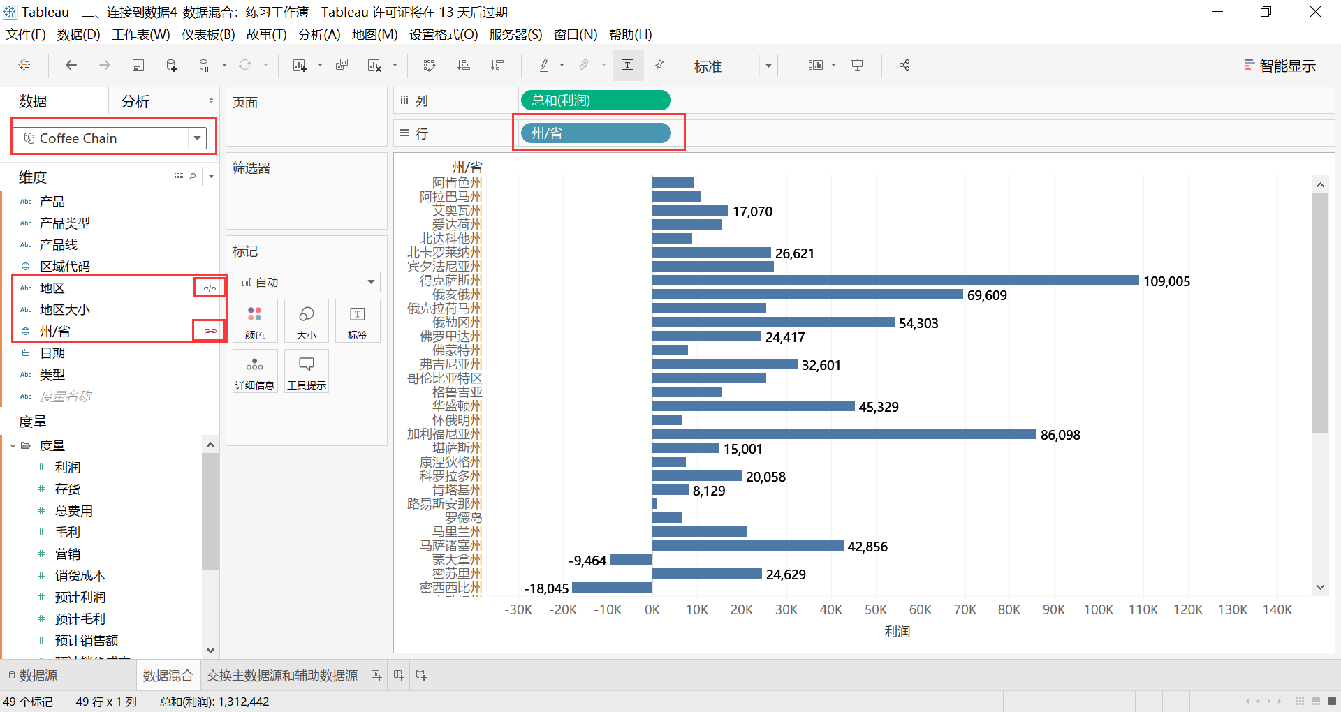 Tableau笔记（8）数据混合_tableau两个数据源的日期怎么联动-CSDN博客