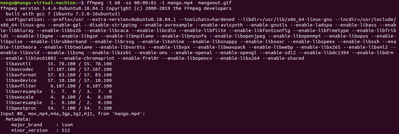 虚拟机 Ubuntu 下用 【ffmpeg】 将视频 mp4 转换为 gif 动图_ubuntu ffmpeg mp4 视频与图片相互转换-CSDN博客