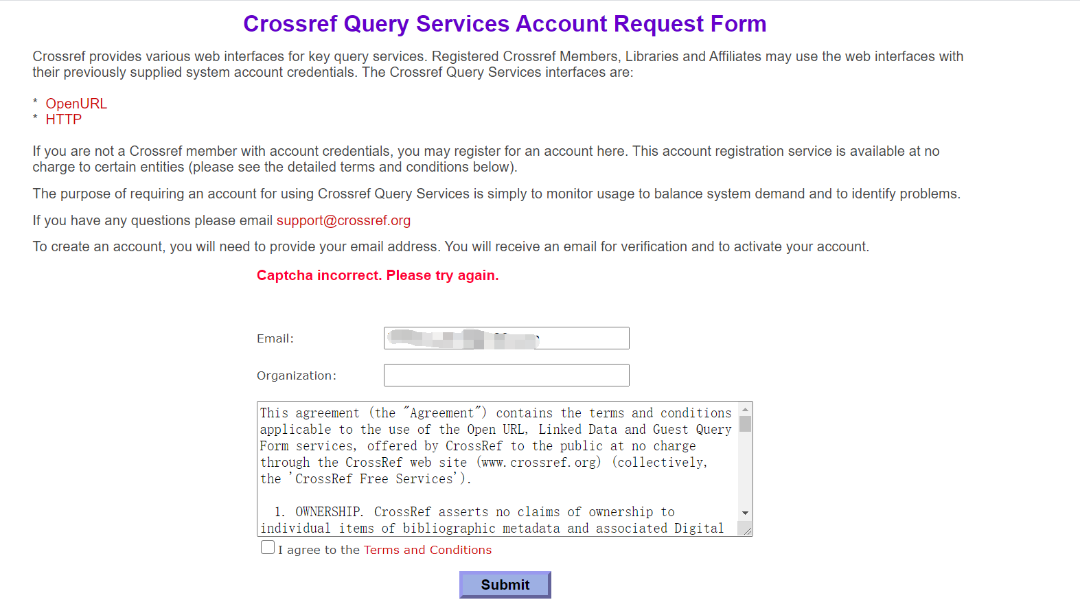 Crossref网站无法注册问题解决_crossref进不去-CSDN博客