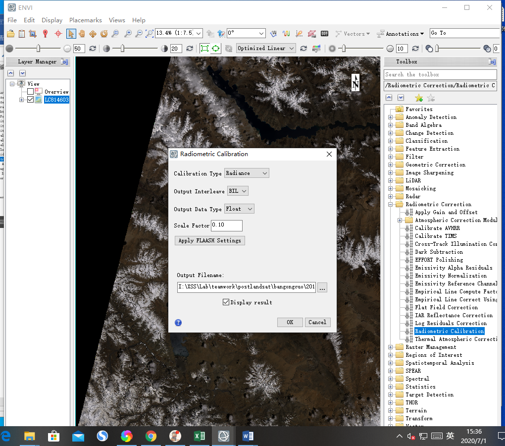 ENVI对Landsat8遥感影像水体提取_envi提取湿地-CSDN博客