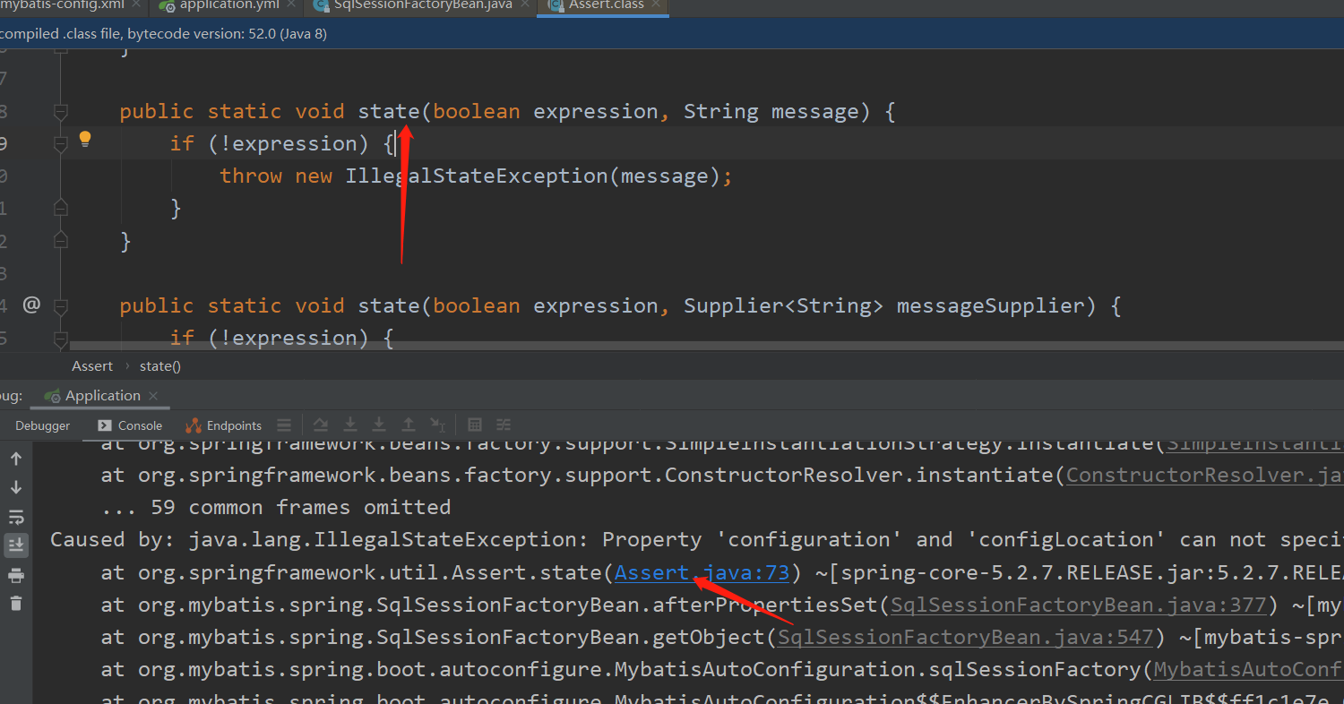 Springboot整合mybatis配置异常property ‘configuration‘and‘configlocation‘cannotspecifiedwithtogether源码 