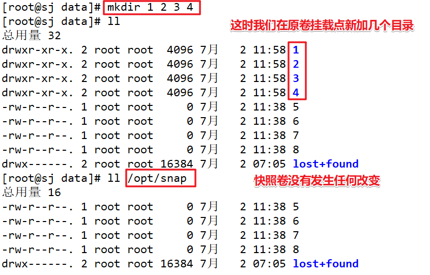 CentOS 8 逻辑卷管理LVM详解（扩容、快照等）_pvcreate lvm1 lvm2-CSDN博客