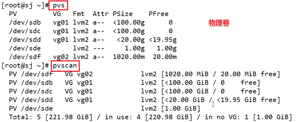 CentOS 8 逻辑卷管理LVM详解（扩容、快照等）_pvcreate lvm1 lvm2-CSDN博客