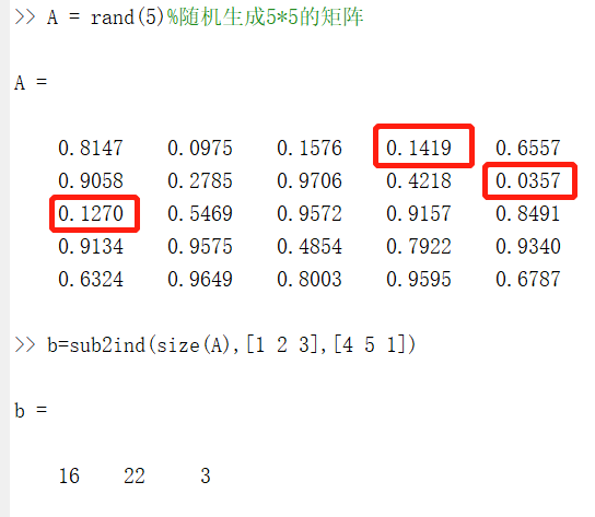 Matlab3 矩阵的引用sub2ind、ind2sub、reshape函数使用matlab中sub2ind Csdn博客 