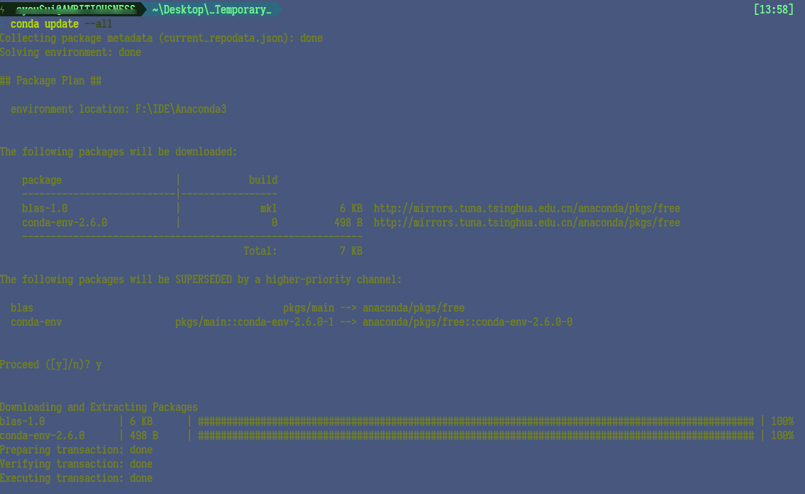Anaconda 解决 “CondaHTTPError: HTTP 000 CONNECTION FAILED for url“ 问题 | 解决spyder无法更新到最新版本-CSDN博客