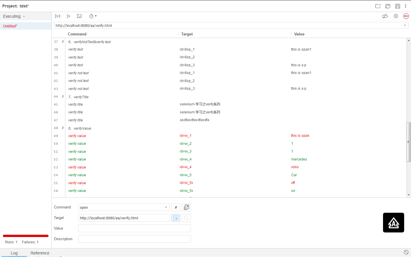 Selenium学习（十） selenium IDE命令之 verify系列详解_selenium verify title-CSDN博客