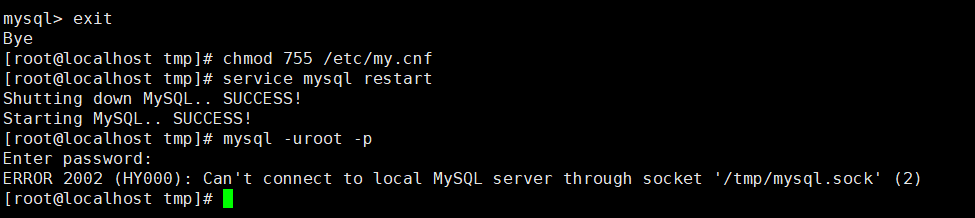@centos7下mysql8.0连接报mysql.sock(2)错误的解决方法_mysql 8.0 mysql.sock-CSDN博客