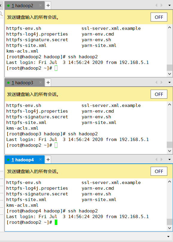 Hadoop分布式集群搭建，以及ssh互通免密登录！_xshell如何进机群-CSDN博客