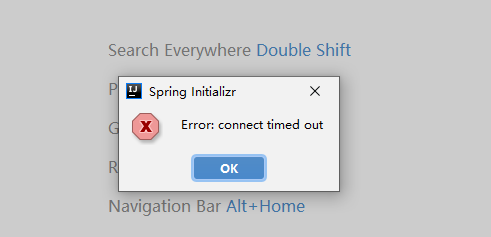 3. idea创建springboot项目，Spring Initializr报错Error:connect timed out_idea spring initialize error-CSDN博客