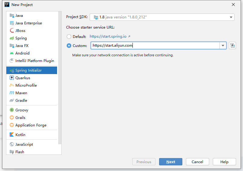 3. idea创建springboot项目，Spring Initializr报错Error:connect timed out_idea spring initialize error-CSDN博客