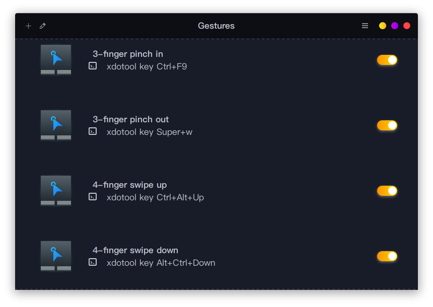 Linux配置触控板二指，三指，四指滑动捏合手势_linux实现三指轻拍-CSDN博客
