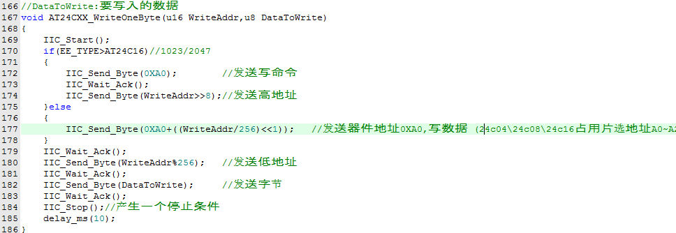 IIC_Send_Byte(0XA0+((WriteAddr/256)「「1))（EEPROM/AT24CXX的I2C通信）_eeprom 0xa0+-CSDN博客