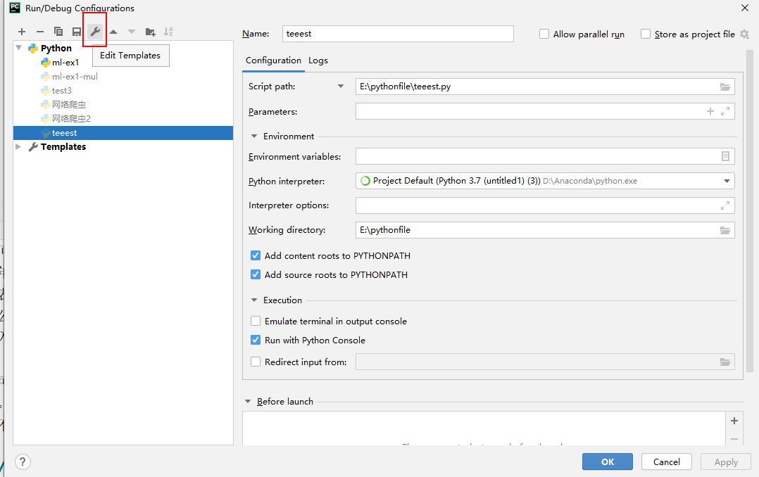 Pycharm中所有项目默认设置Run with Python Console＆Python Console只保留一个标签页的解决方法 ...