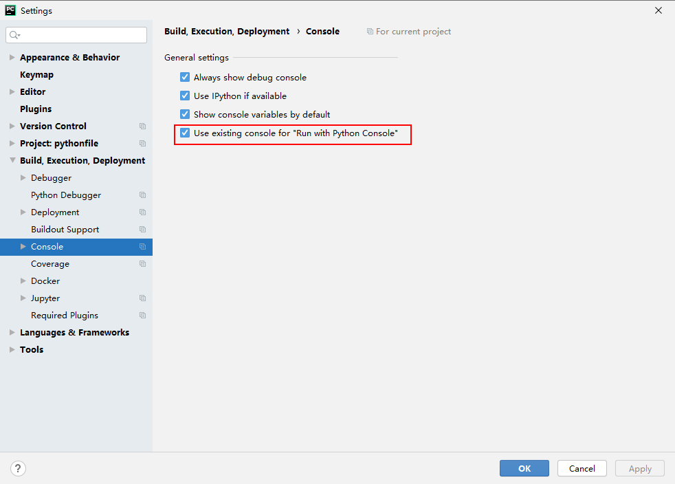 Pycharm中所有项目默认设置Run with Python Console＆Python Console只保留一个标签页的解决方法 ...