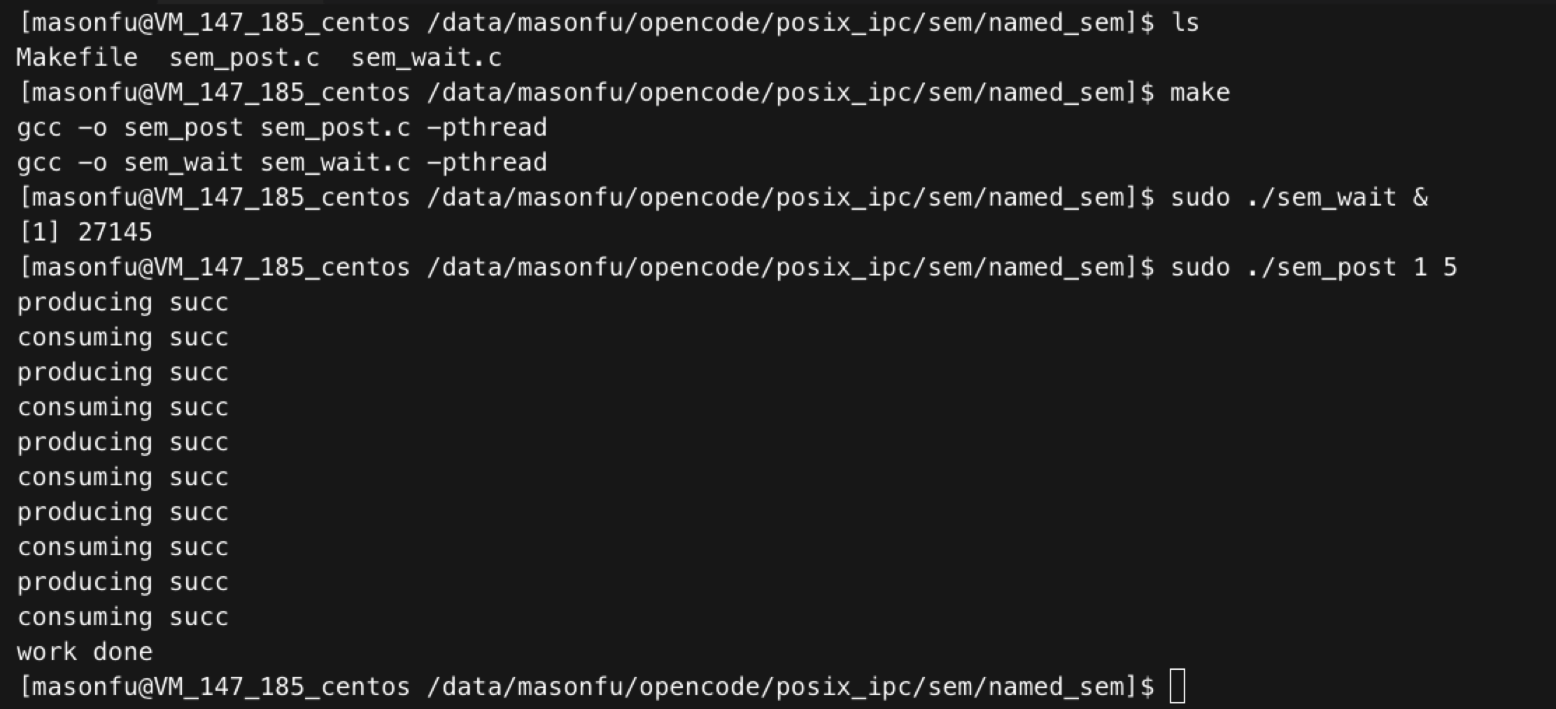Linux进程间通信五 Posix 信号量简介与示例-CSDN博客