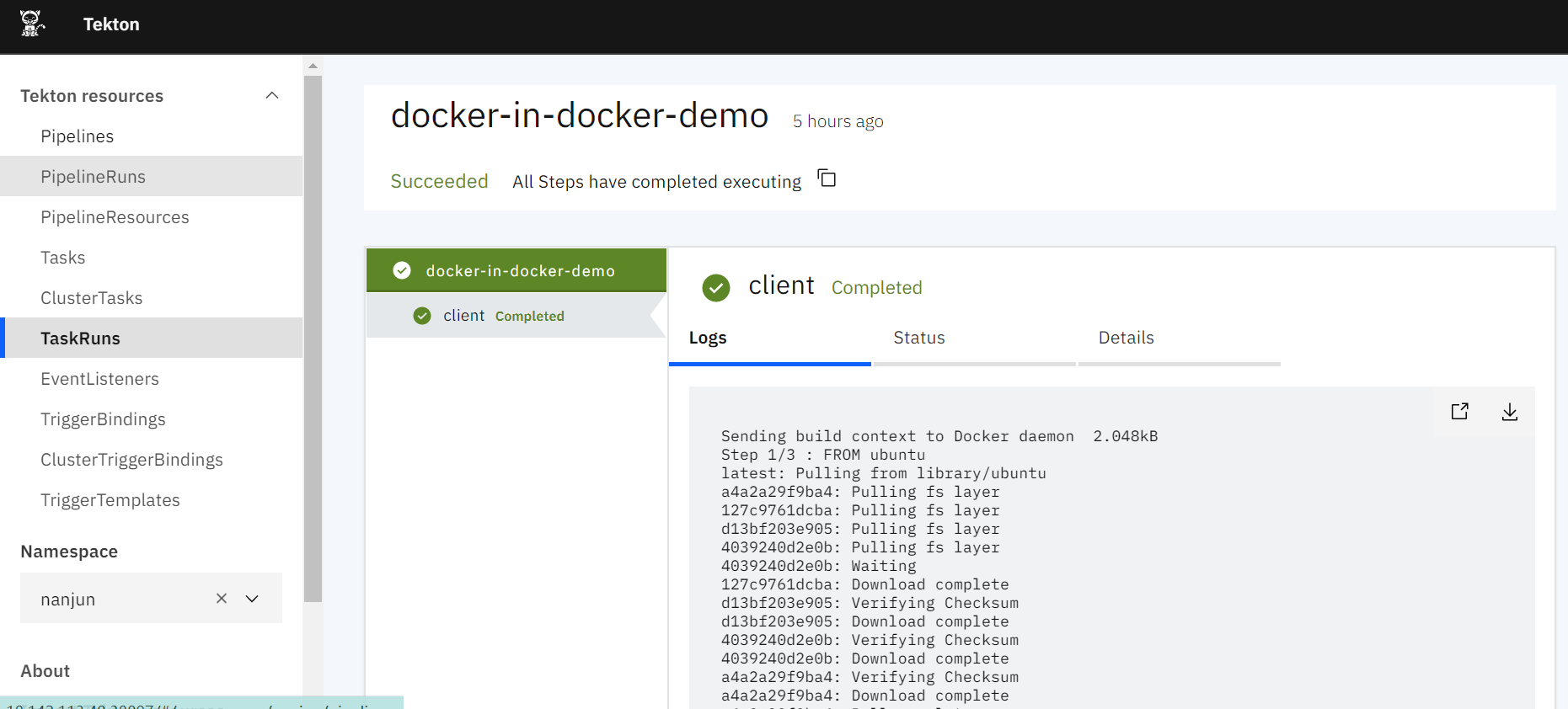 Tekton CI 之实战篇（二): DinD方式构建镜像-CSDN博客