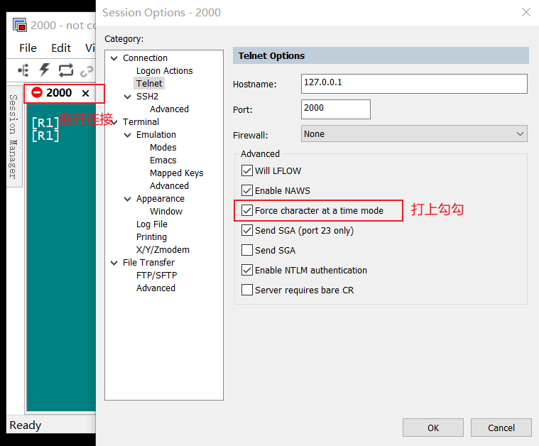 SecureCRT 连接ensp tab键、方向键乱码_esnp telnet tab乱码-CSDN博客