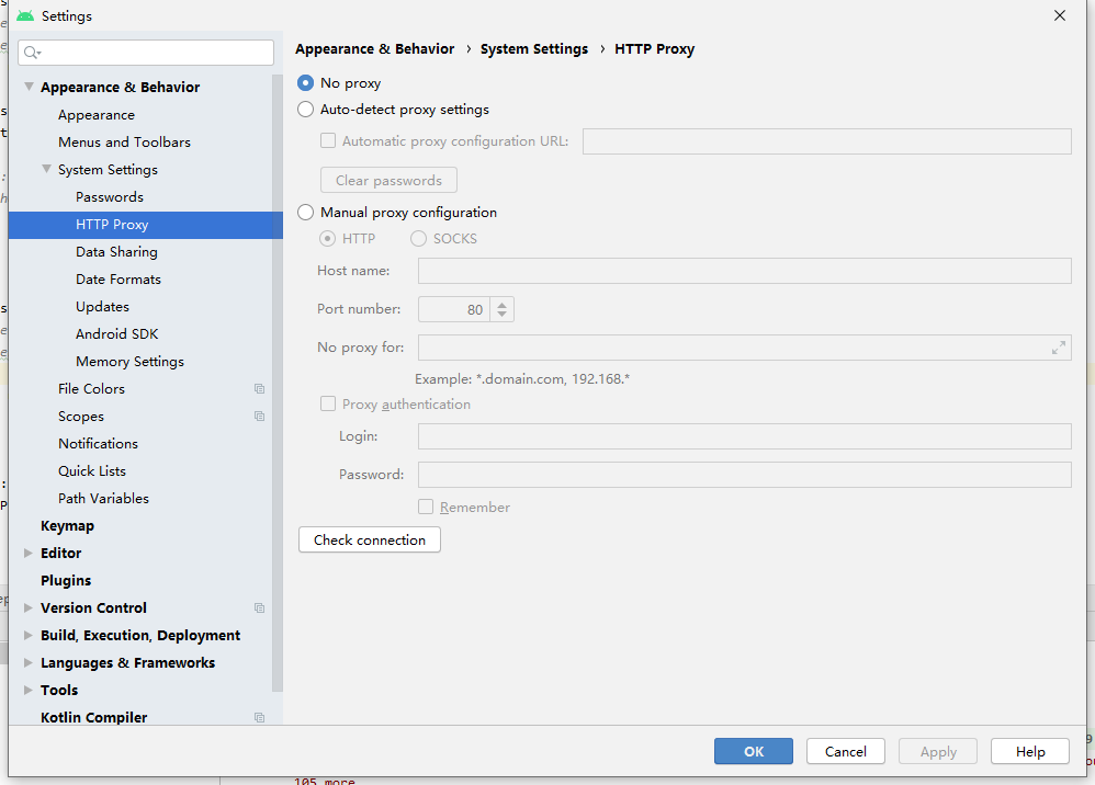 Android Studio构建时报gradle相关错误的解决办法_please configure the proxy settings ...